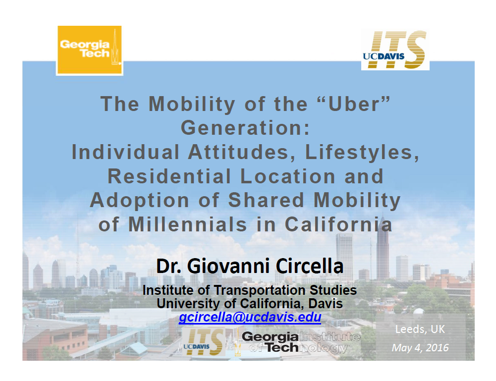 The Mobility of the “Uber” Generation: Investigating Individual ...